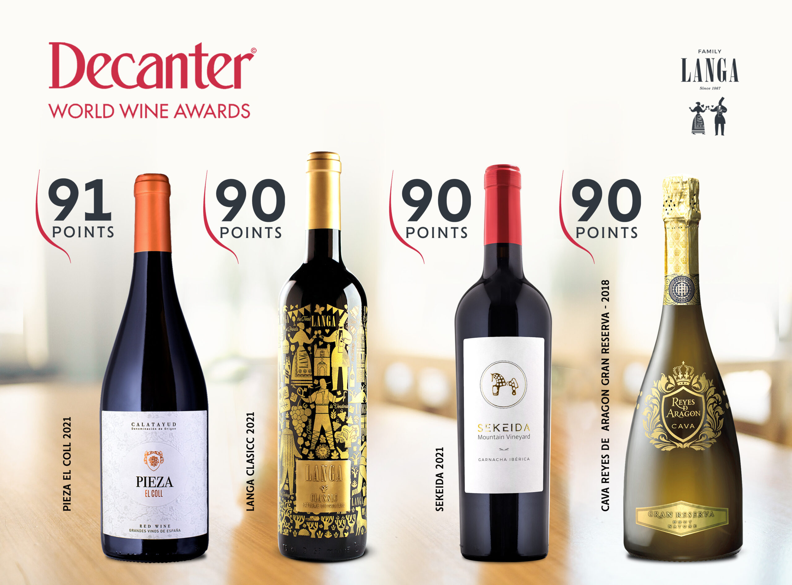 THE PRESTIGIOUS DECANTER COMPETITION AWARDS FOUR MEDALS TO BODEGAS ...